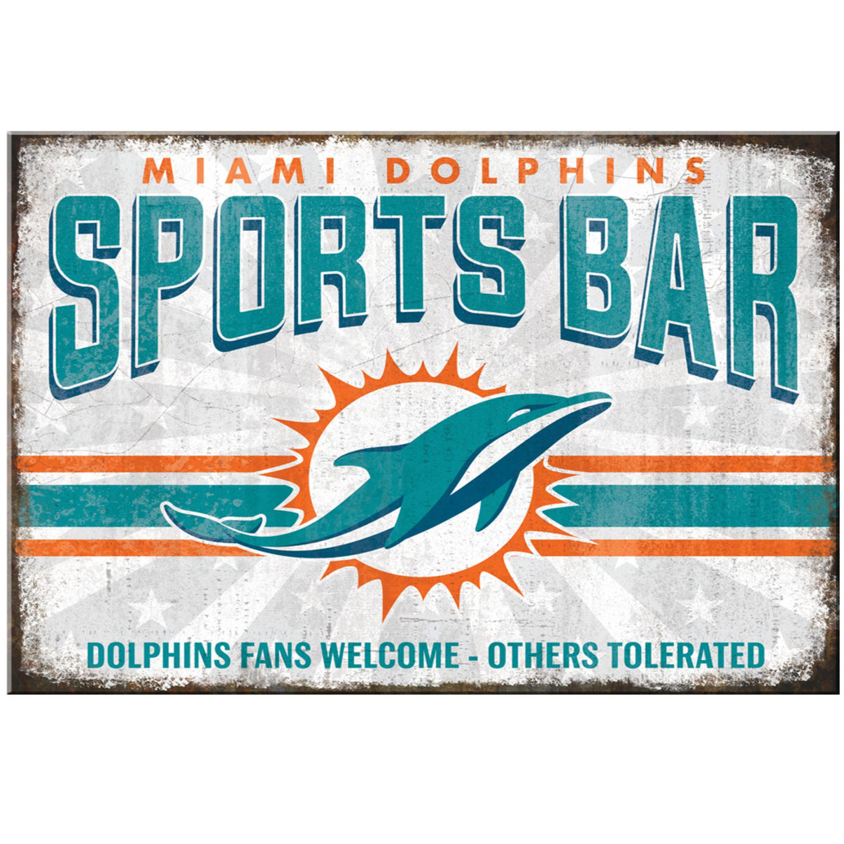 Miami Dolphins NFL Sports Bar Metal Sign – EBINGERS PLACE